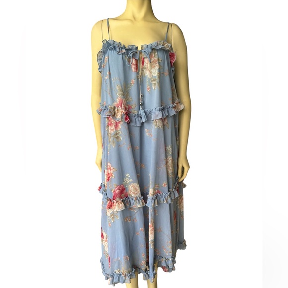 Fate | Dresses | Fate Floral Tiered Maxi Ruffle Dress | Poshmark